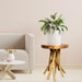 Teak Wood Stick Leg End Table - Etsy