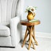 Teak Wood Stick Leg End Table - Etsy