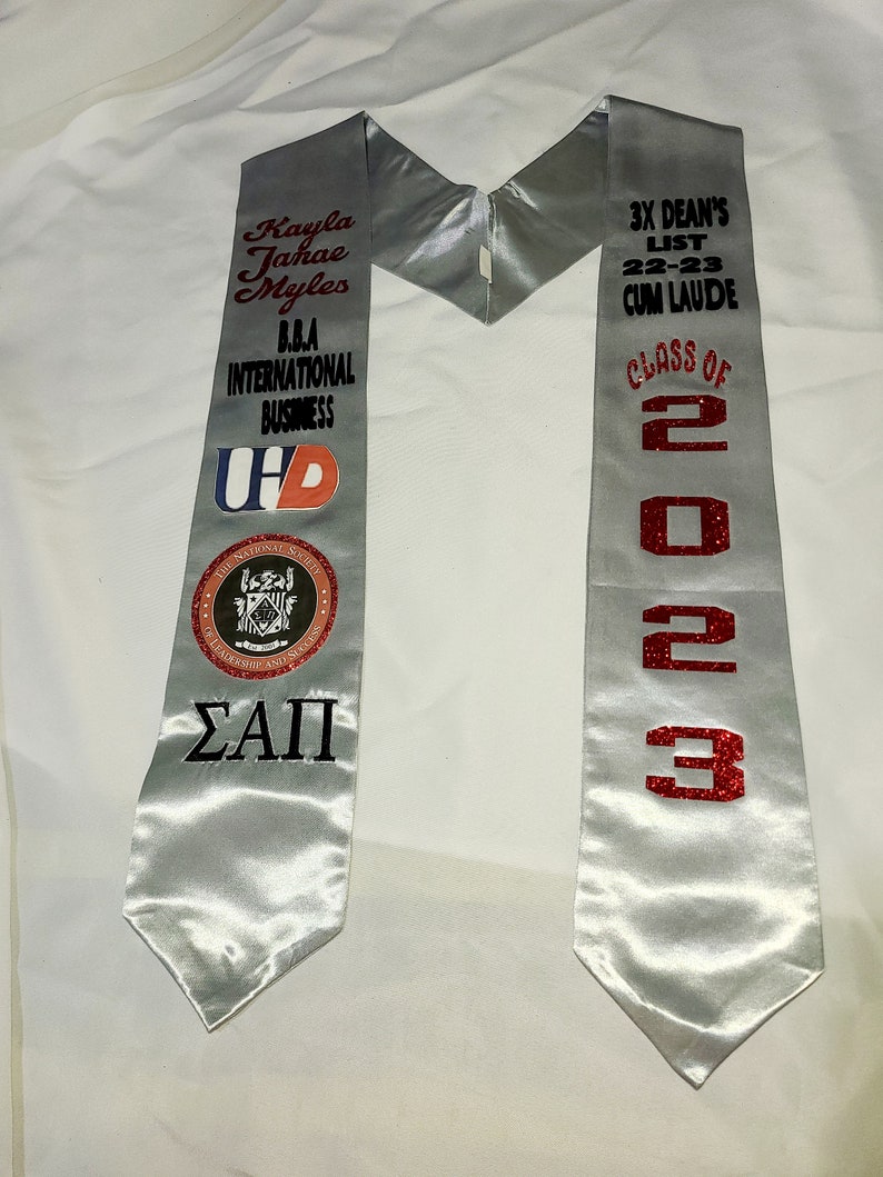 Custom Graduation Stoles - Etsy