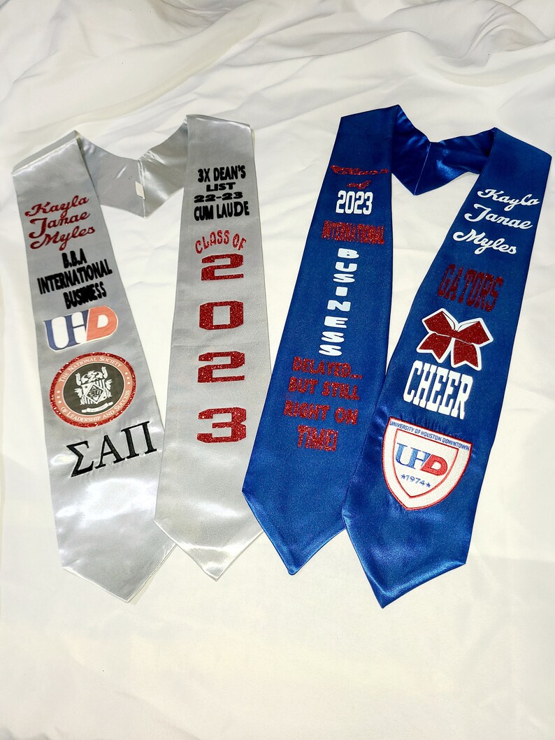 Custom Graduation Stoles - Etsy