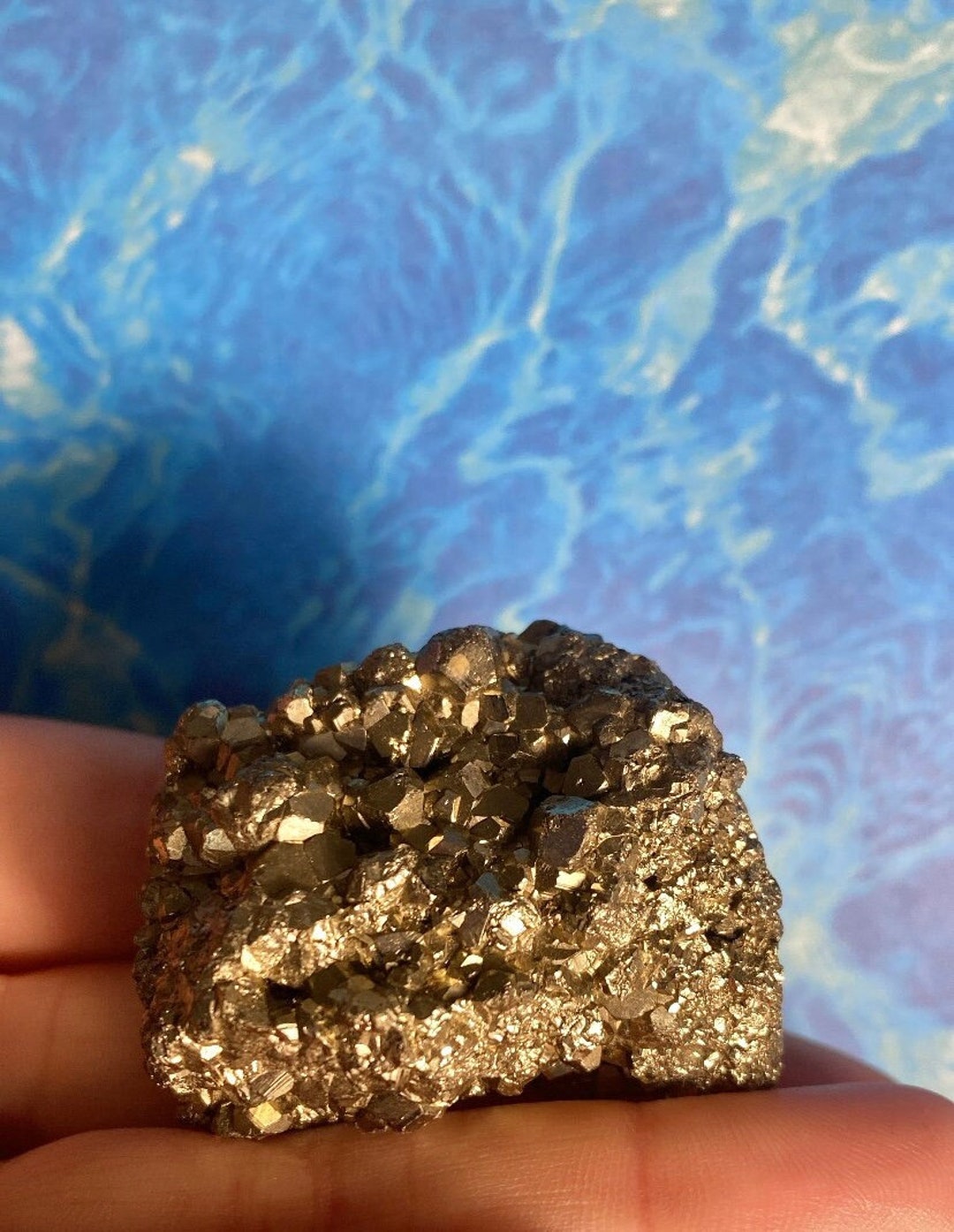 2.5oz Natural Pyrite Cluster, Small Raw Pyrite Cluster, Fool's Gold - Etsy