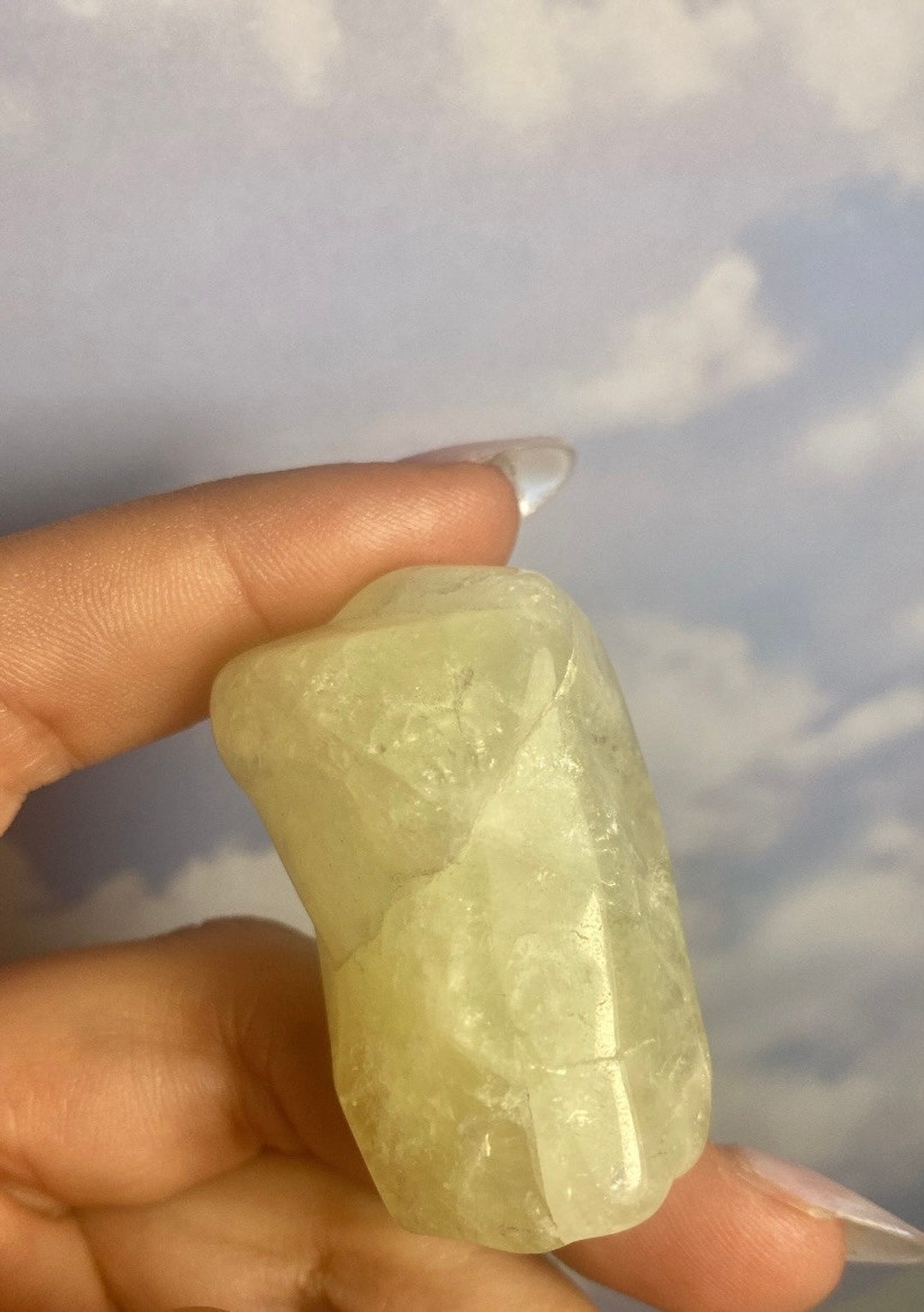 1.6oz Tumbled Sulfur Quartz Stone, Clears Negative Energy - Etsy