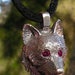 Wolf Pendant With Ruby Eyes in Sterling Silver - Etsy