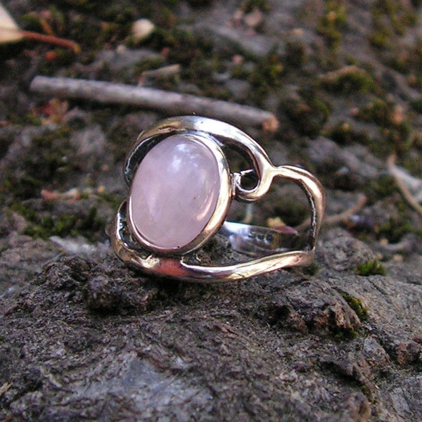 Rose Quartz Ring - Etsy
