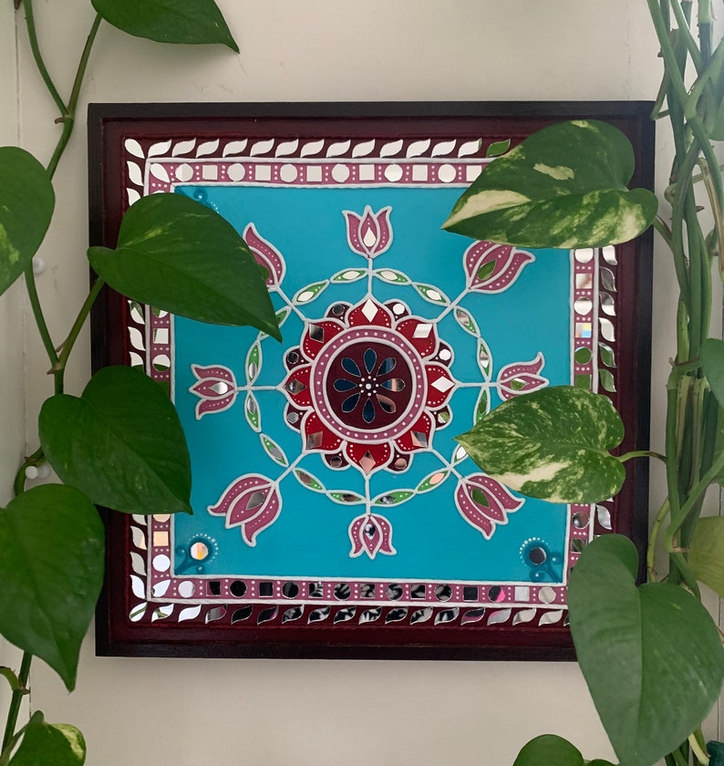 Handmade "lotus Pond" Lippan Art - Etsy