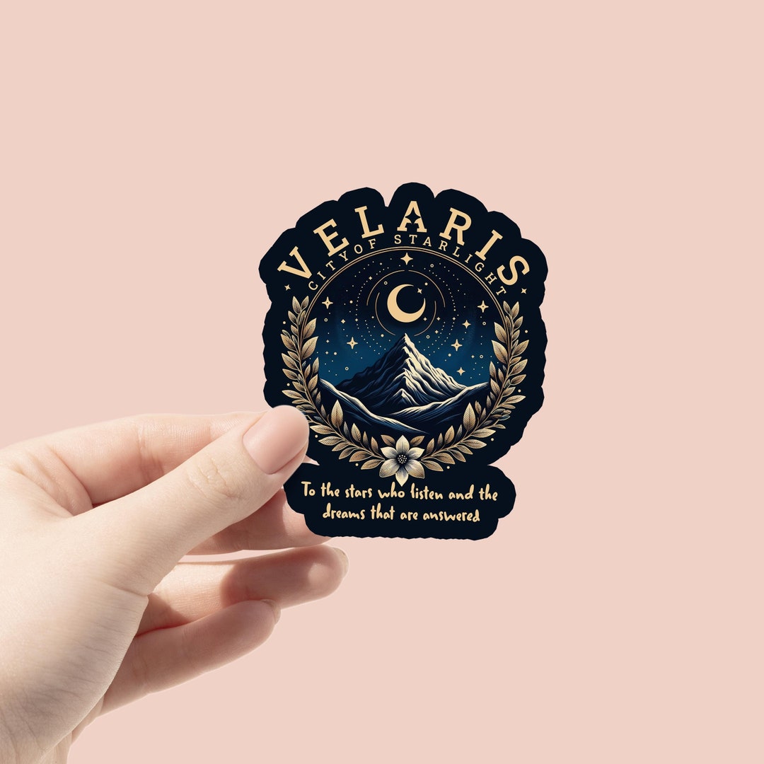Velaris City of Starlight Vinyl Sticker, Fantasy Reader, Kindle Sticker ...