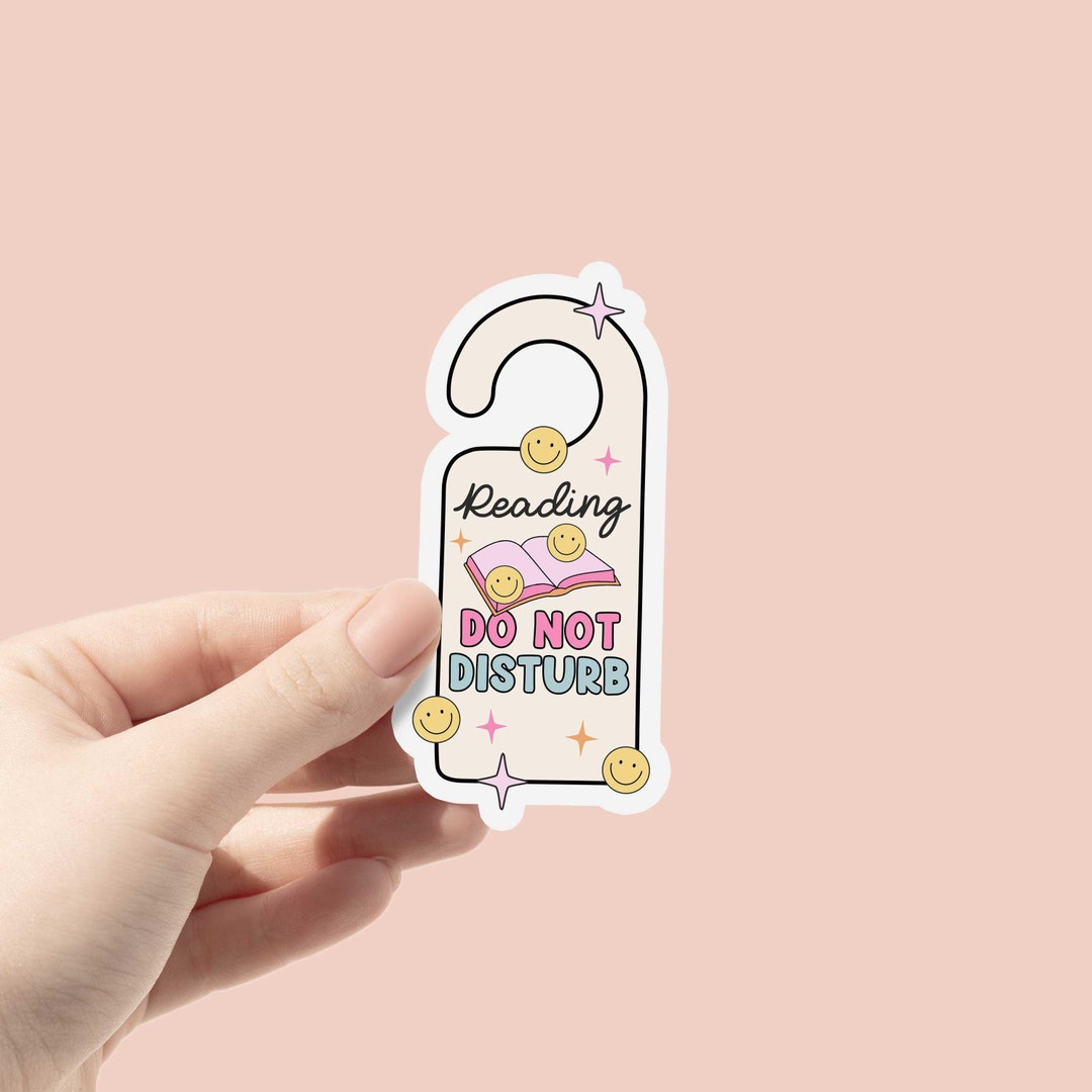 Reading Don't Disturb Vinyl Sticker, Bookish Sticker, Book Lover Gift ...