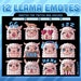Llama Emotes (12+1) | Animated | Cute Alpaca Emotes | Free Surprise ...