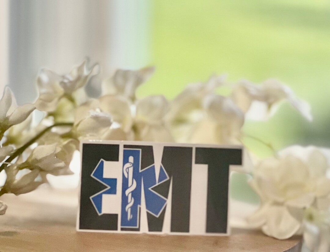 EMT Paramedic Sticker, Waterproof Vinyl Sticker, Water Bottle Decal ...