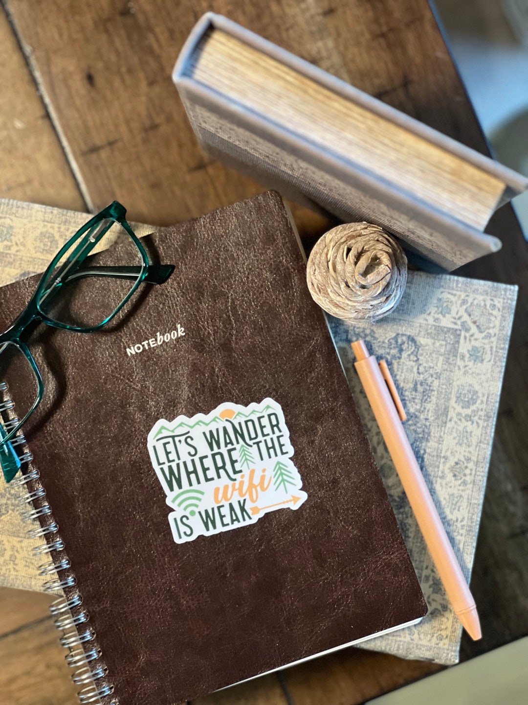 Let's Wander Vinyl Sticker, Adventure Laptop Decal, Waterproof - Etsy