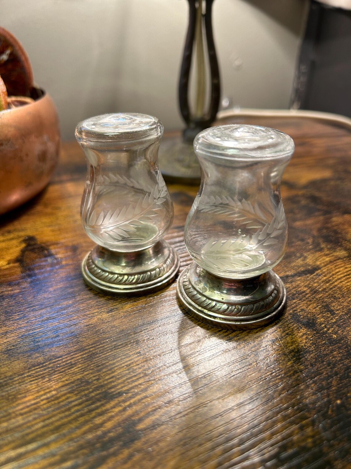 Vintage Quaker Hurricane Newport Sterling Silver Salt & Pepper Shakers ...
