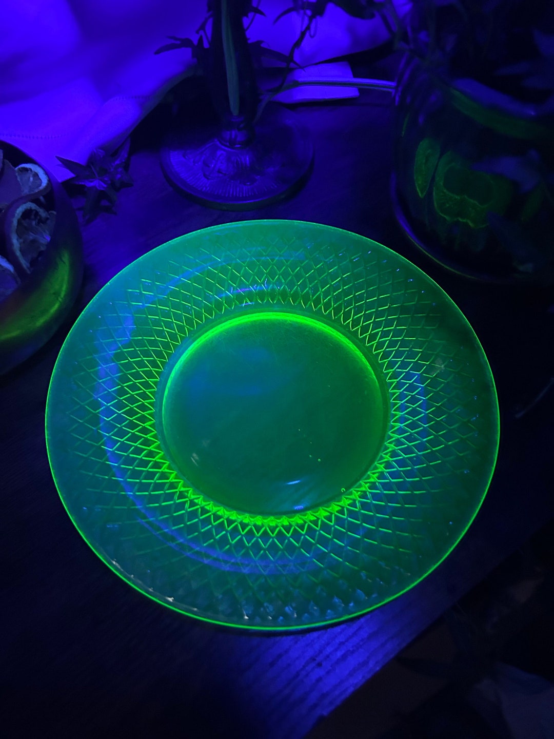 Antique Yellow Uranium Plate Rare - Etsy