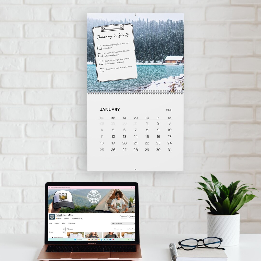Scenic Canada Wall Calendar 2026 | Nature Lover's Planner, Canada ...