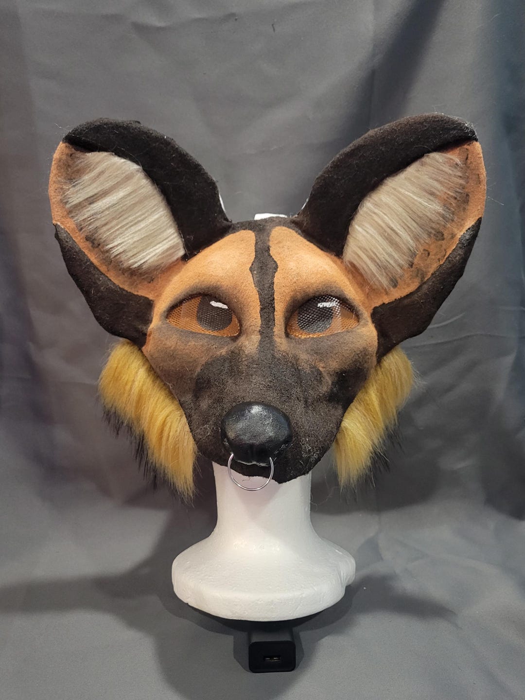 African Wild Dog Mask | Animal Mask | Therian Mask | Read Description ...