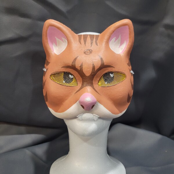 Calico Cat Mask Animal Mask Therian Mask Good for Costumes, Therians ...