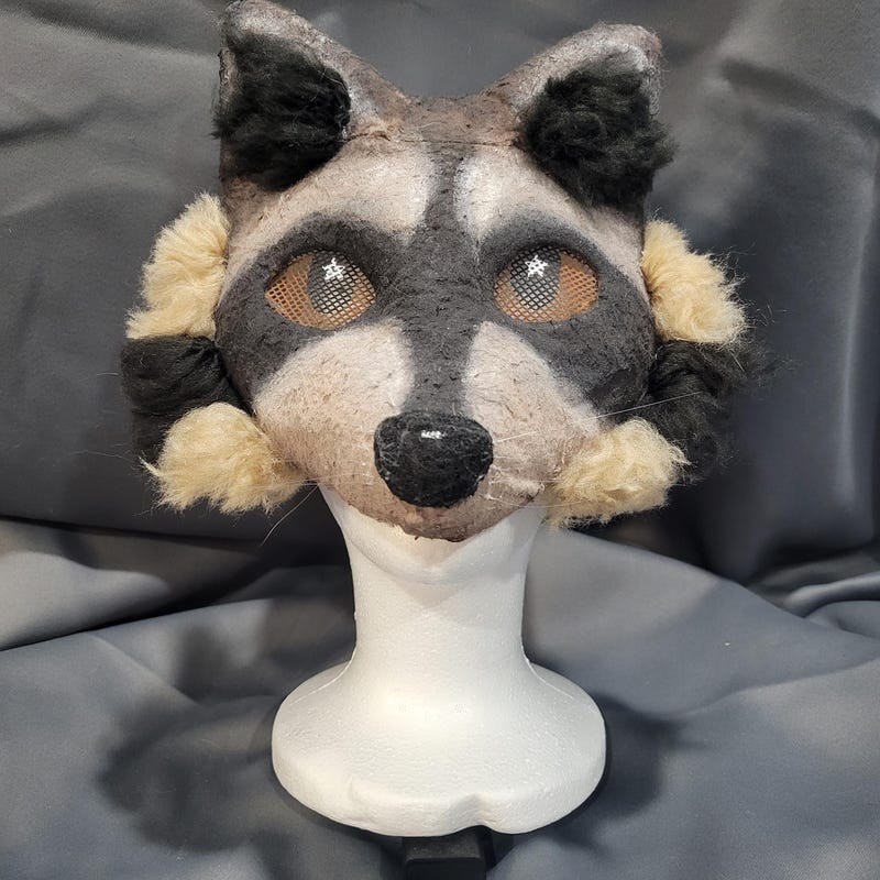 Raccoon Mask - Etsy