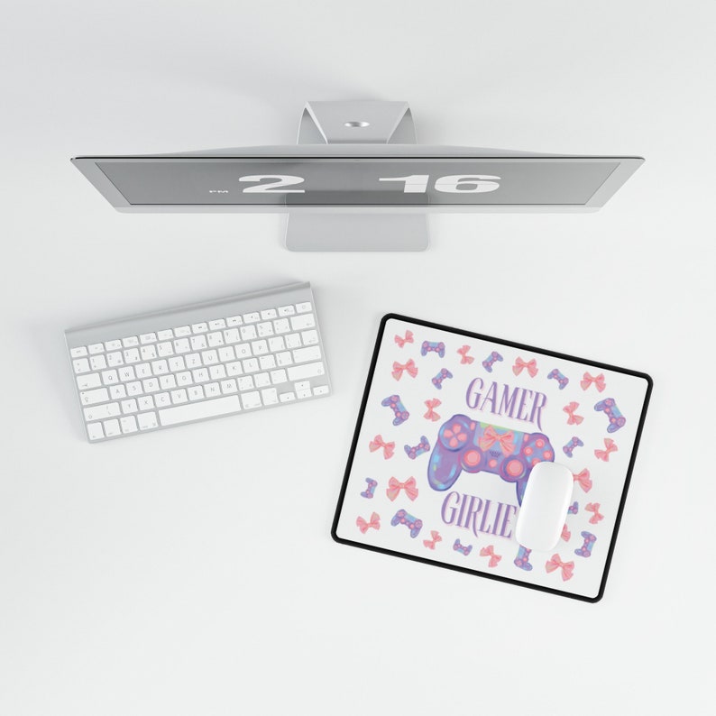 Gamer Girl Desk Mat, Gift for Gamer Girl, Extended Mouse Pad, Aesthetic ...