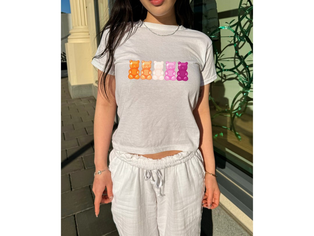 Lesbian Y2K Crop Top, Lesbian Baby Tee, Sapphic Baby Tee, Pride Y2K ...