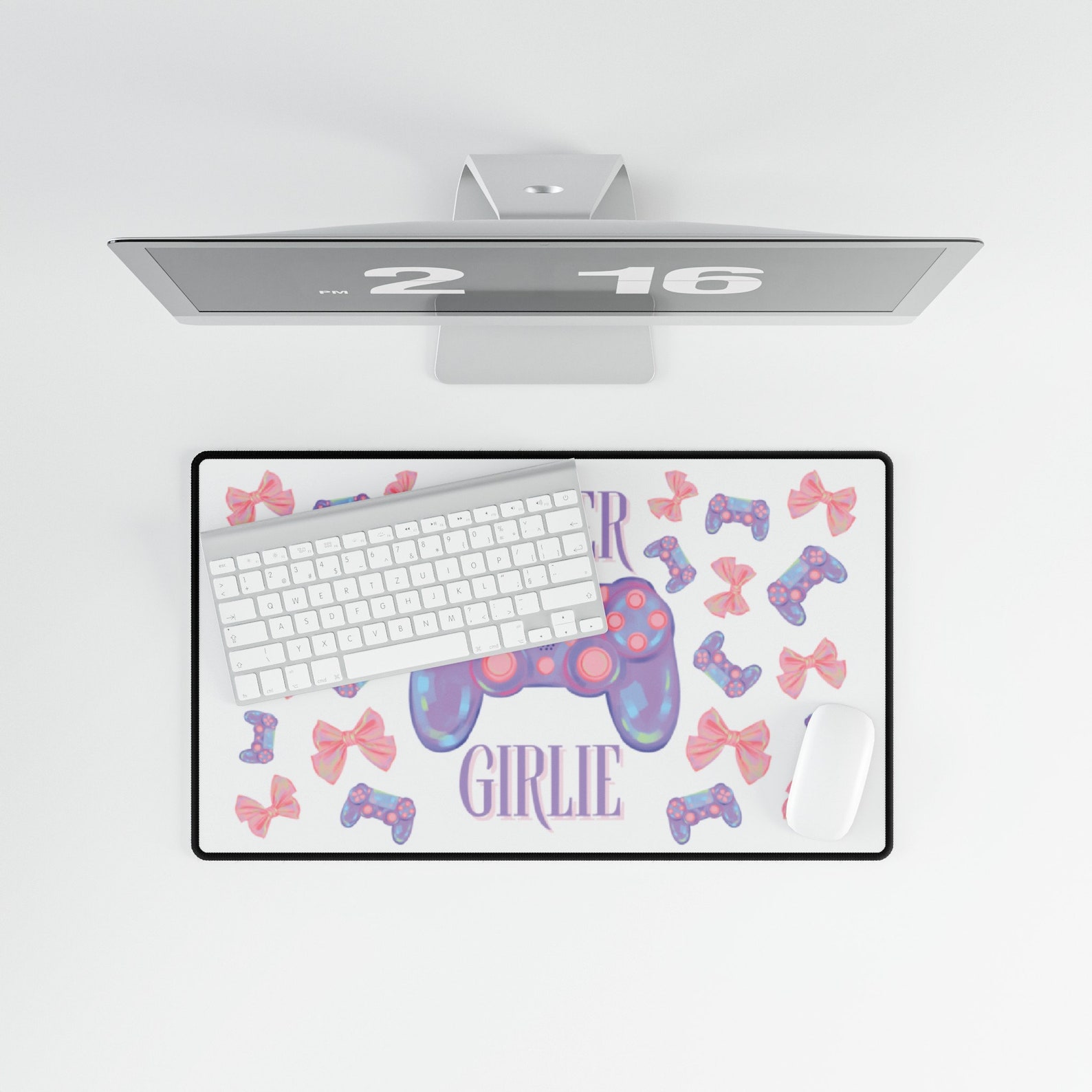 Gamer Girl Desk Mat, Gift for Gamer Girl, Extended Mouse Pad, Aesthetic ...