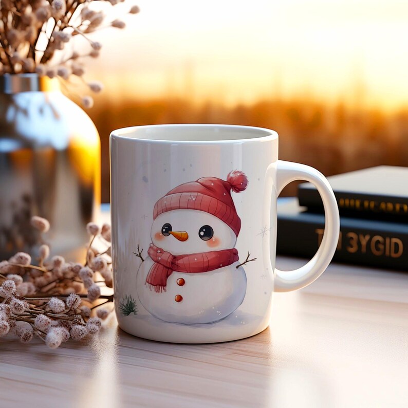 Cute Snowman Mug, Frosty the Snowman, Baby Snow Man, Winter Themed ...