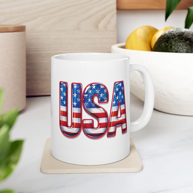 USA Flag Mug, Patriotic Mug, American Flag Cup, Election Day, President ...