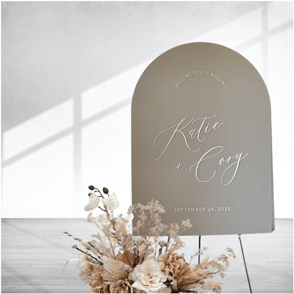Standing Wedding Welcome Sign - Etsy