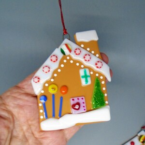 Fused Glass Holiday Gingerbread House, Small Christmas Ginger Bread ...