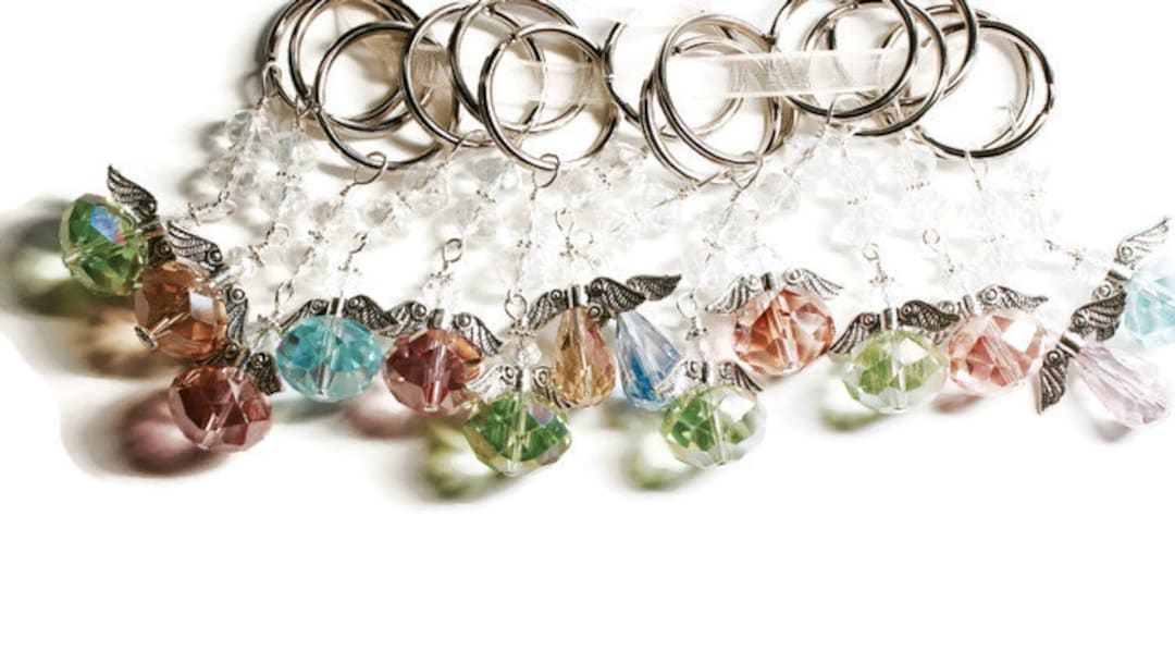 Angel Crystal Keyrings, Sparkly Small Gifts for Co-workers, Teacher ...