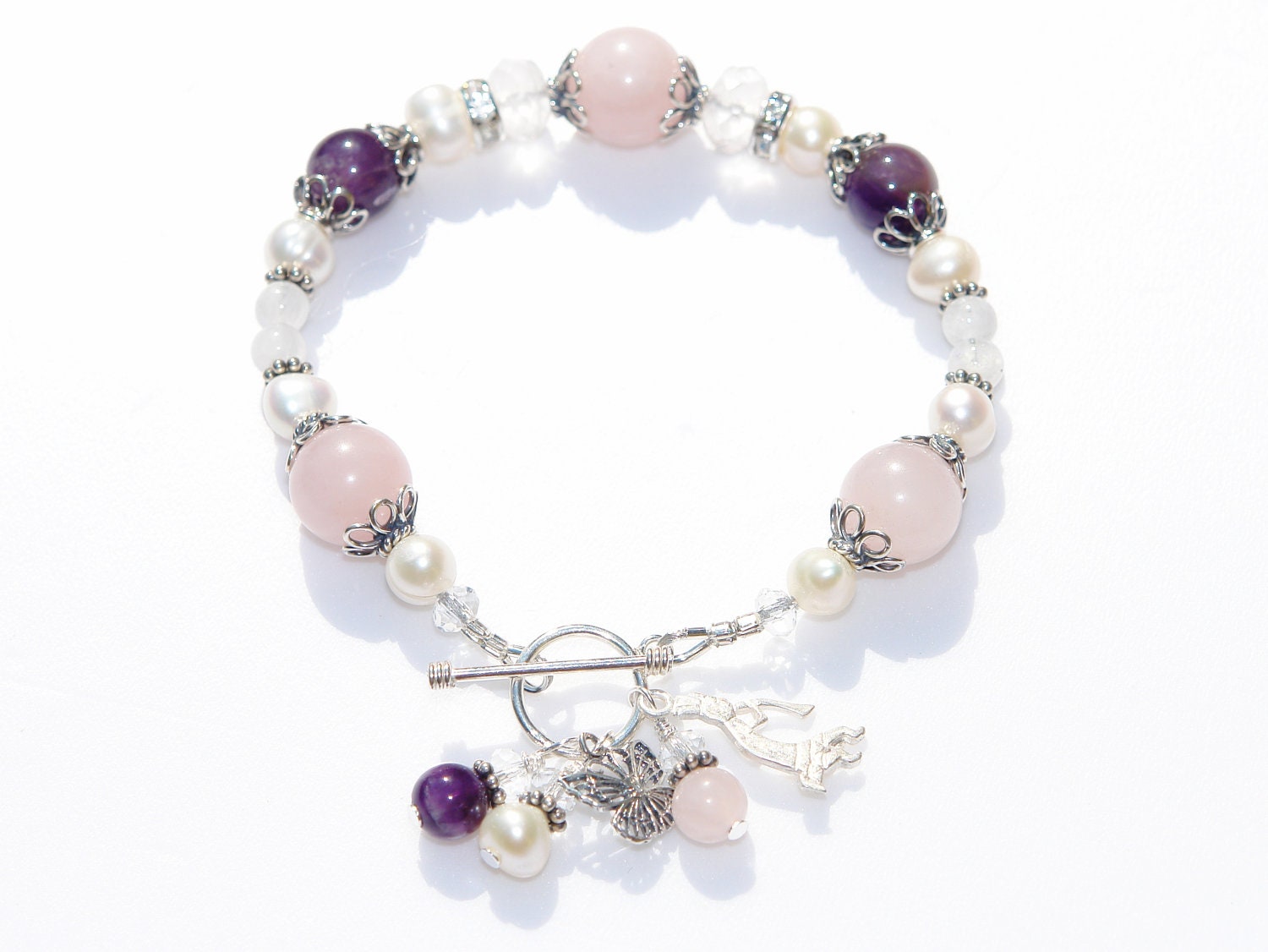 APHRODITE Fertility Pregnancy Bracelet- STERLING SILVER With Amethyst ...