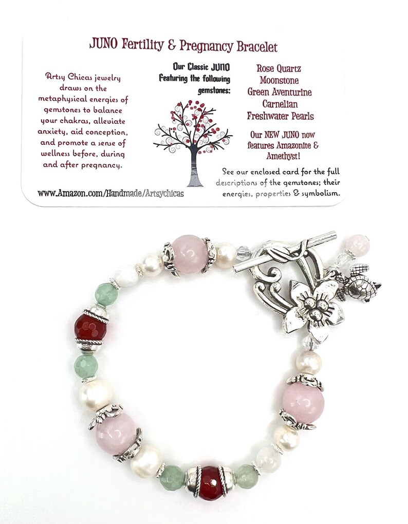 JUNO Fertility and Pregnancy Bracelet-balancing Chakra Bracelet ...