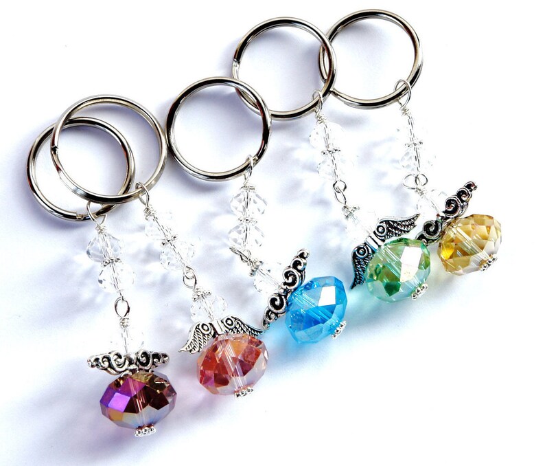 Angel Crystal Keyrings Sparkly Small Gifts for Co-workers - Etsy