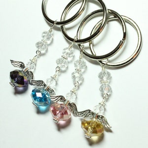 Angel Crystal Keyrings, Sparkly Small Gifts for Co-workers, Teacher ...
