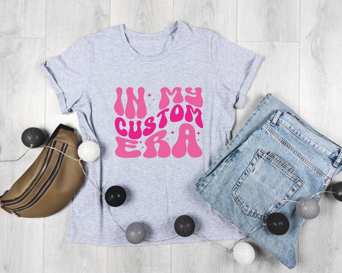 In My Custom Era SVG, Retro Wavy Text Svg, Custom Wavy Text Svg, Personalized Text, Custom Wavy ...