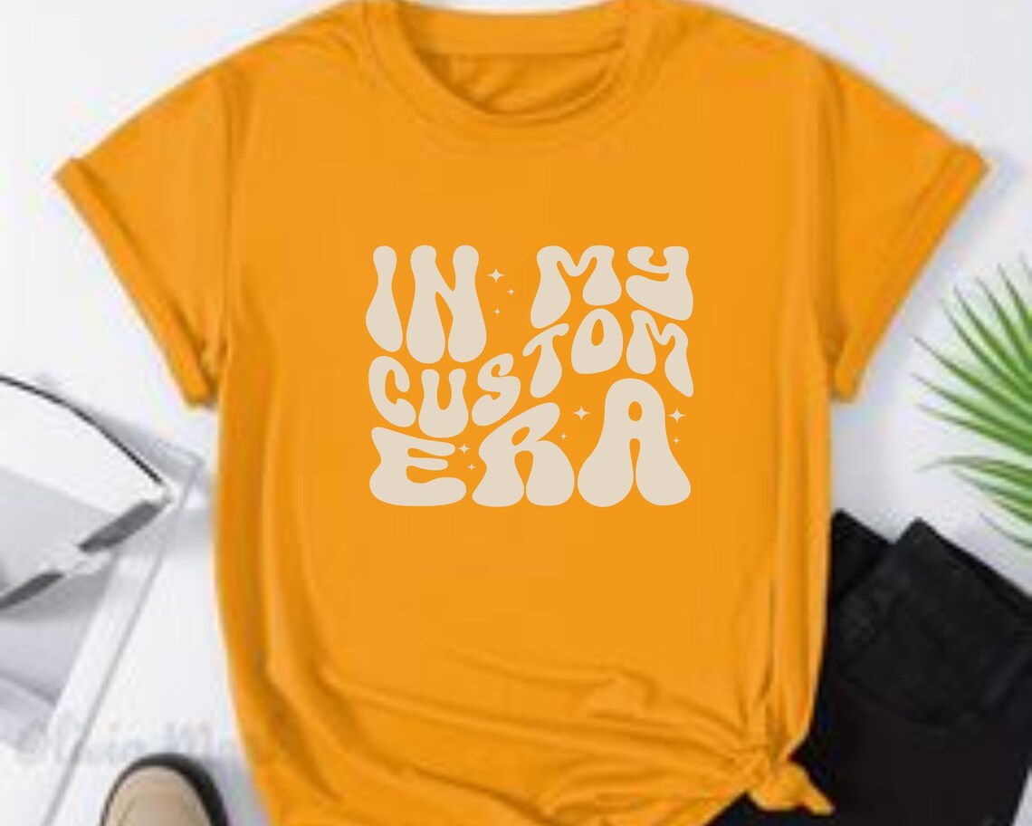 In My Custom Era SVG, Retro Wavy Text Svg, Custom Wavy Text Svg, Personalized Text, Custom Wavy ...