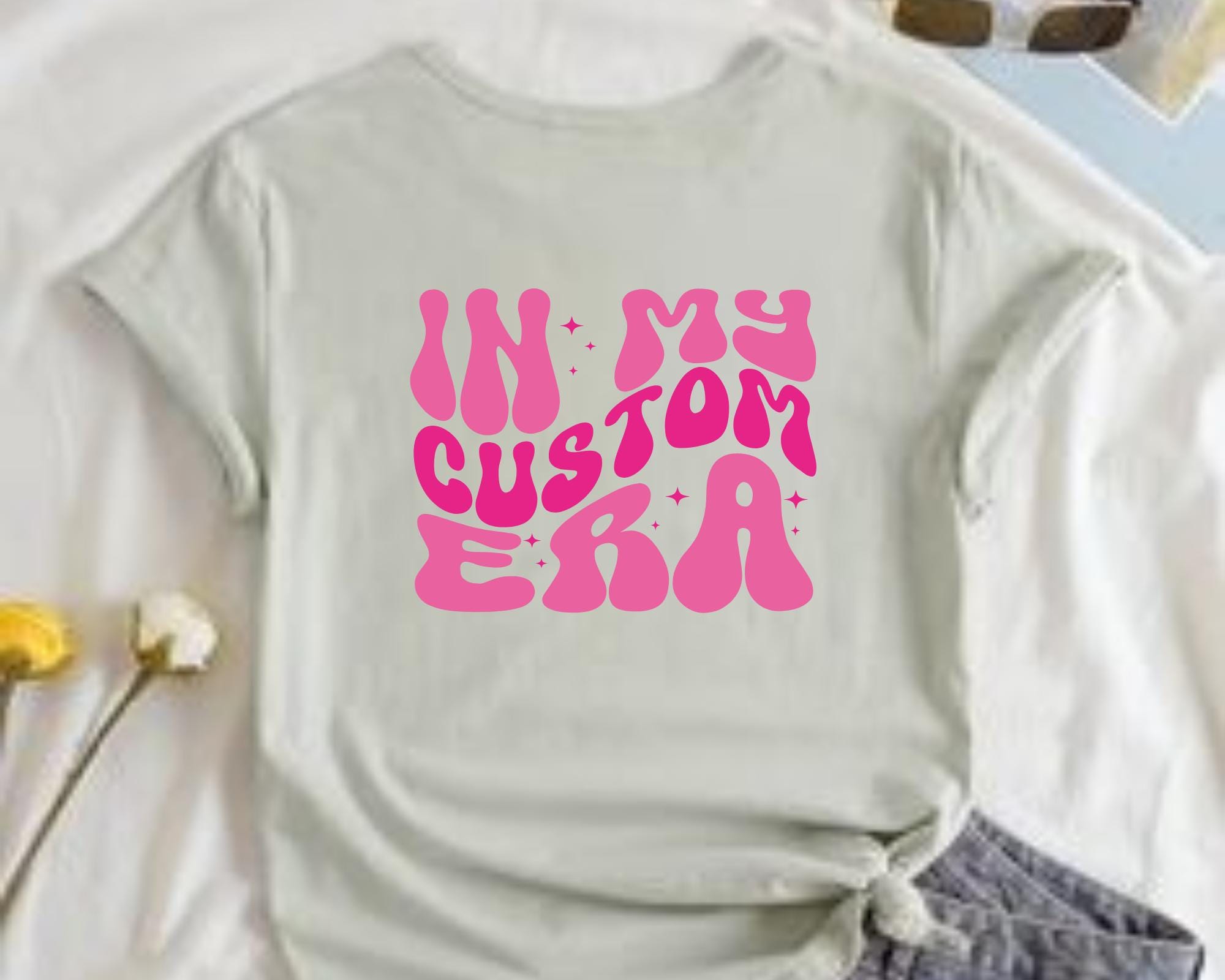 In My Custom Era SVG, Retro Wavy Text Svg, Custom Wavy Text Svg, Personalized Text, Custom Wavy ...