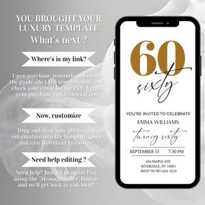 Animated 60th Birthday Party Invitation, Fabulous Electronic Invitation ...