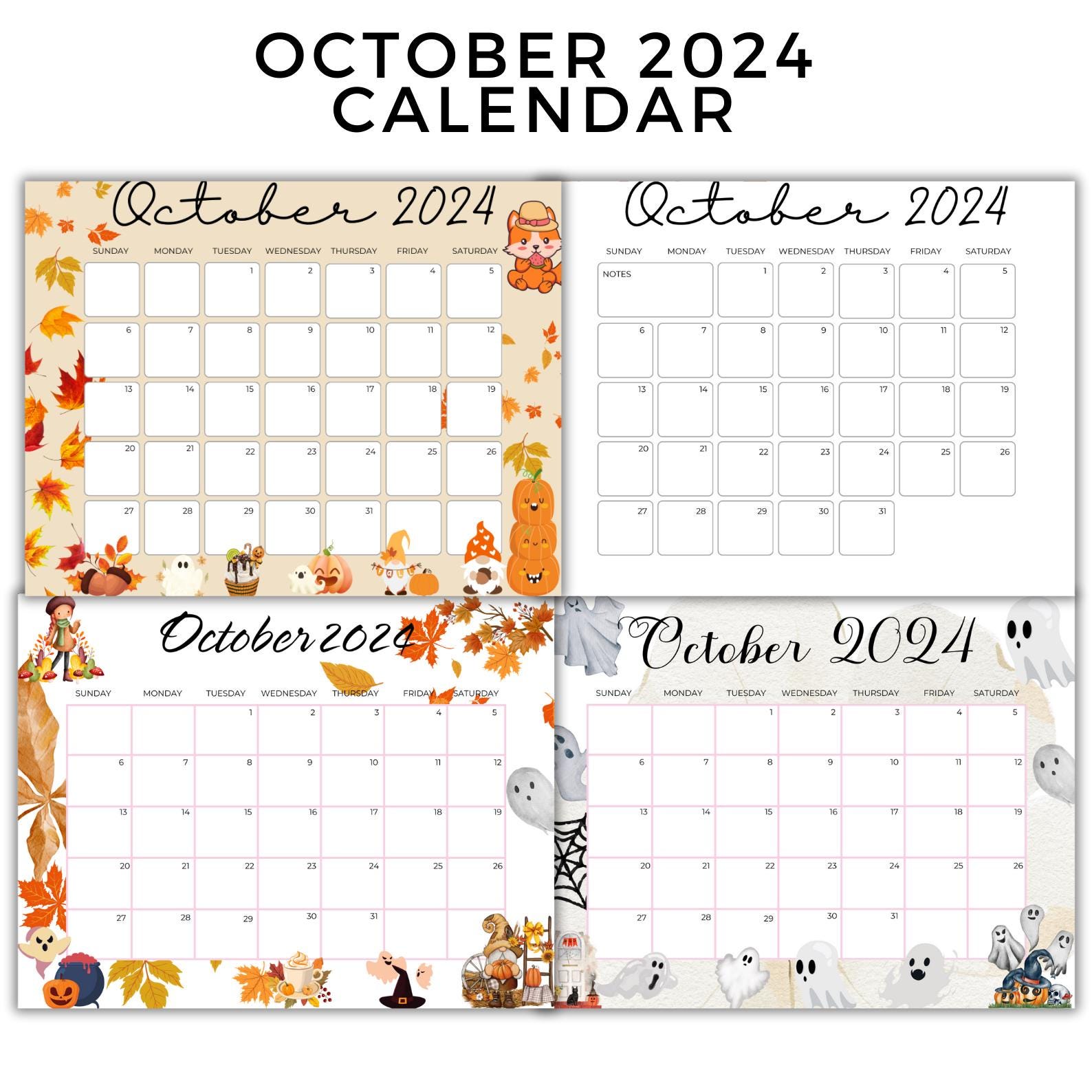 Printable Calendar 2024, Printable Calendar, Monthly Calendar A4 ...