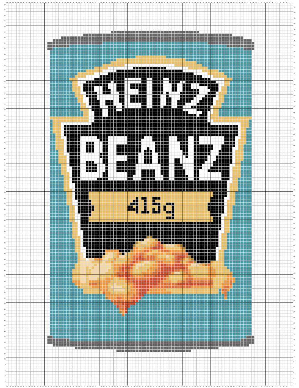 Heinz Beanz Crochet Graphgan Pattern - Etsy
