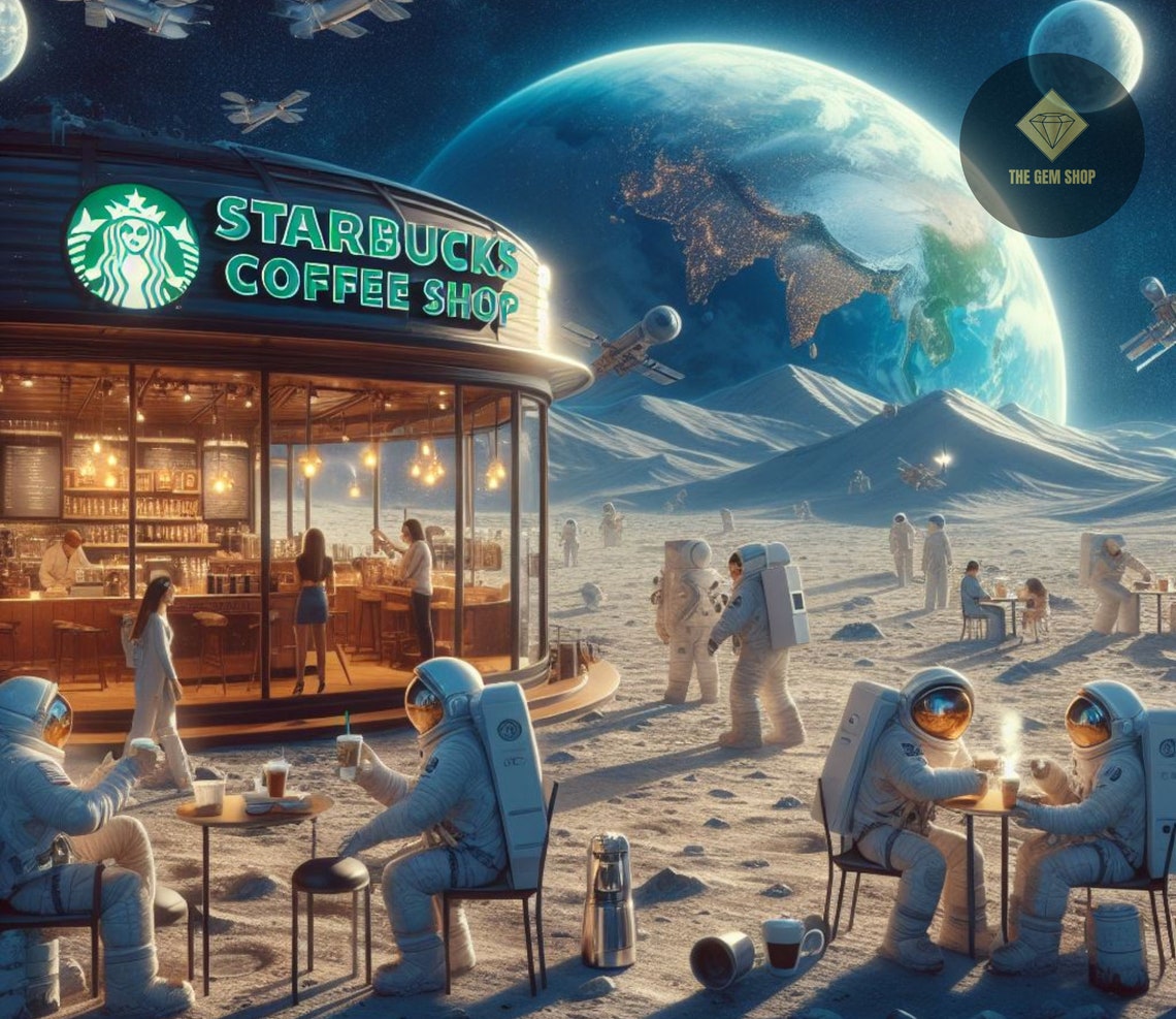 Coffee on the Moon Tumbler Wrap, Star Bucks Coffee Wrap, 20oz Tumbler ...