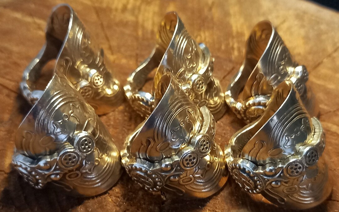 Handmade Brass Spoon Wrap Rings / Vintage / Brass / Handmade / Unique ...
