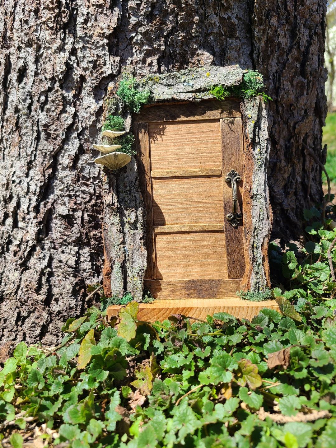 Fairy Door Altar With Bark and Mushrooms - Etsy