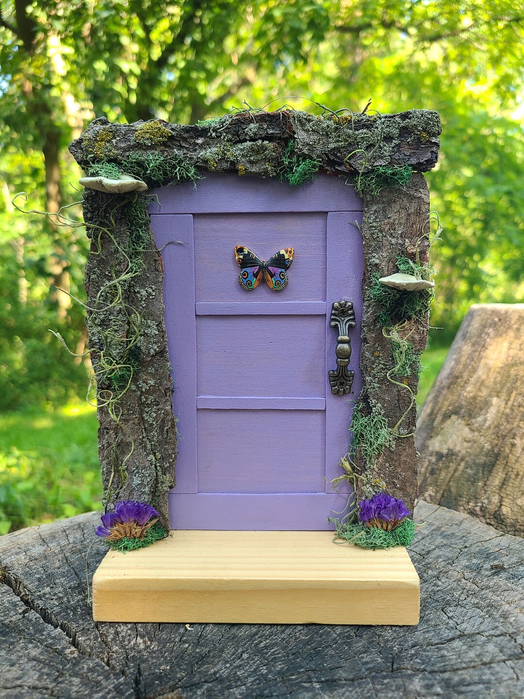 Purple Butterfly Fairy Door - Etsy