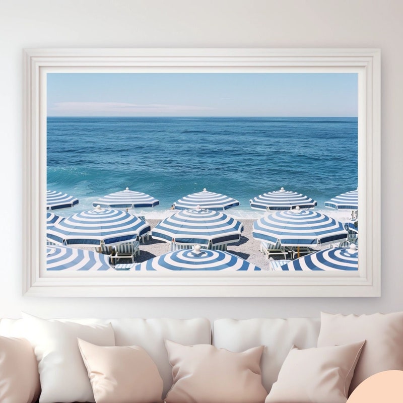 Umbrella Beach Art Print - Etsy