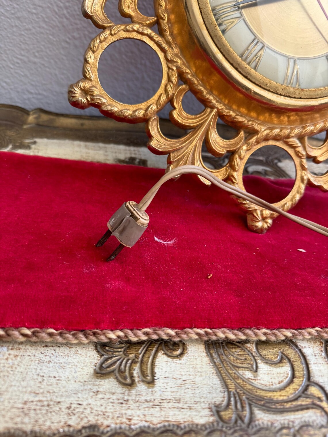 Vintage Hollywood Regency Wall Clock, United, Electric, 1950s - Etsy