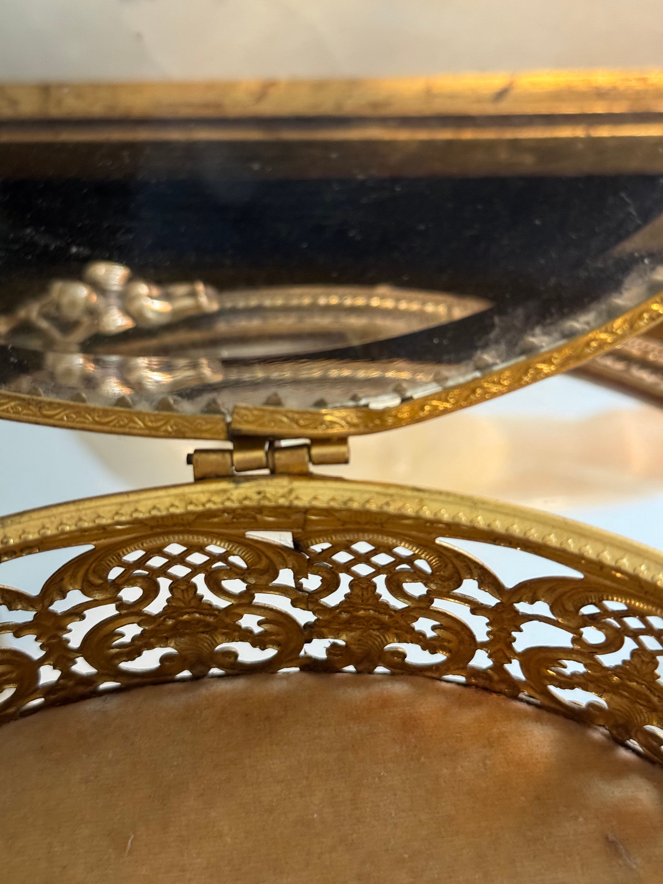 1960's Vintage Hollywood Regency Gold Plated Ormolu Jewlery Casket - Etsy