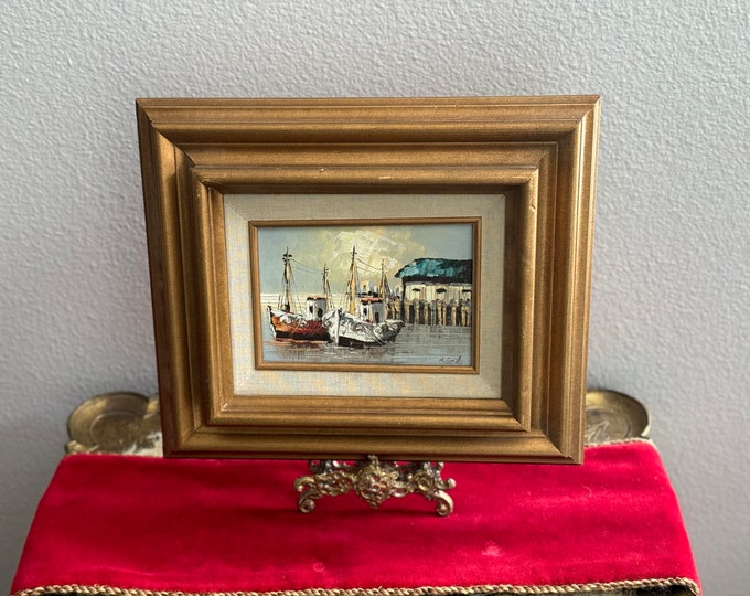 Framed French Landscape, Original Oil Painting, Signed by Jean Reneau ...