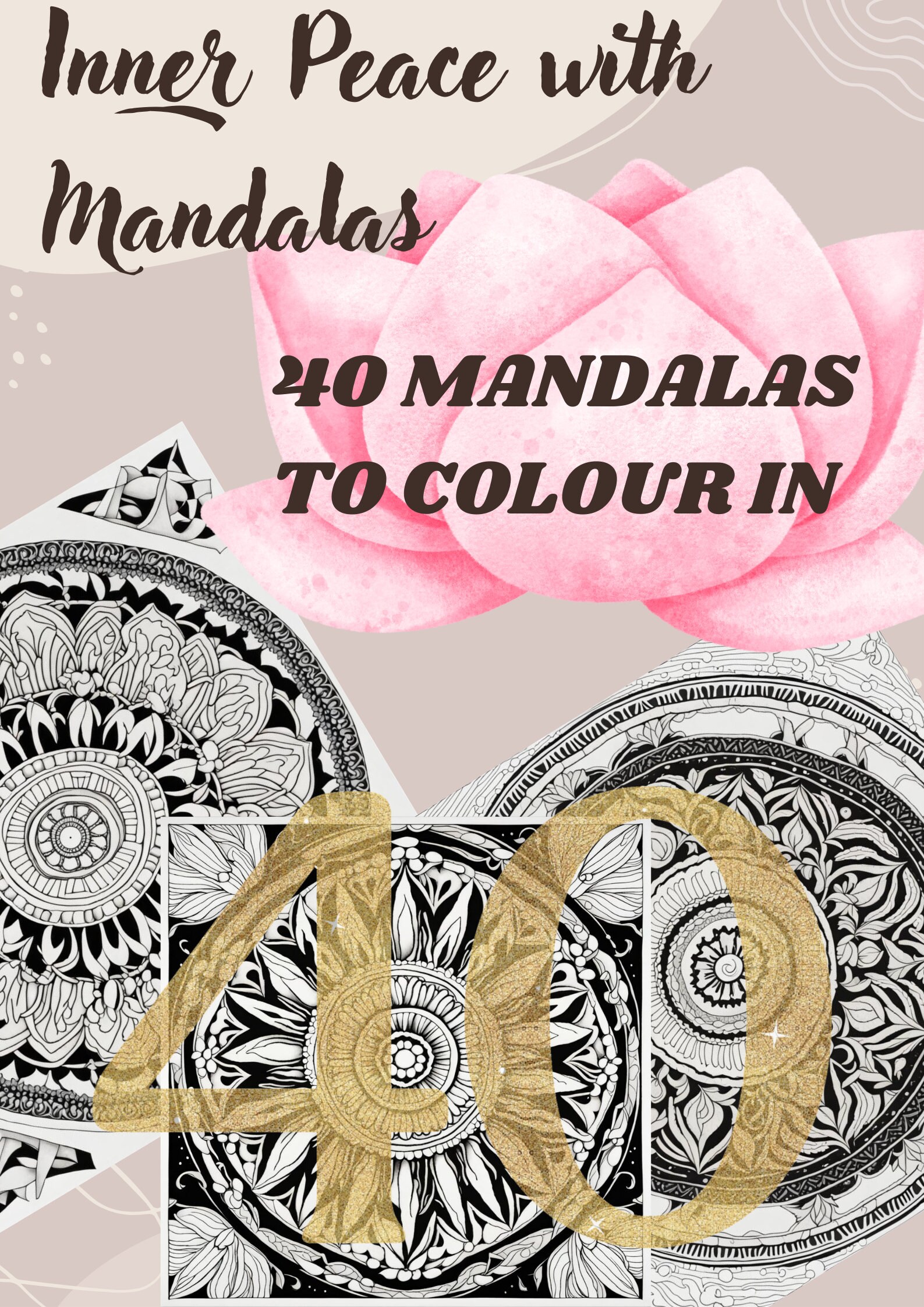 Peace With Mandalas 40 Calming Colouring Pages - Etsy
