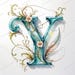Fancy Alphabet Letter Clipart Bundle – 26 Decorative Illuminated ...