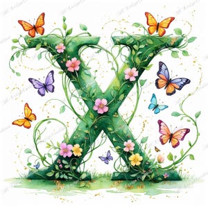 26 Alphabet Letter Clipart - Fancy Lettering, Decorative Alphabet ...