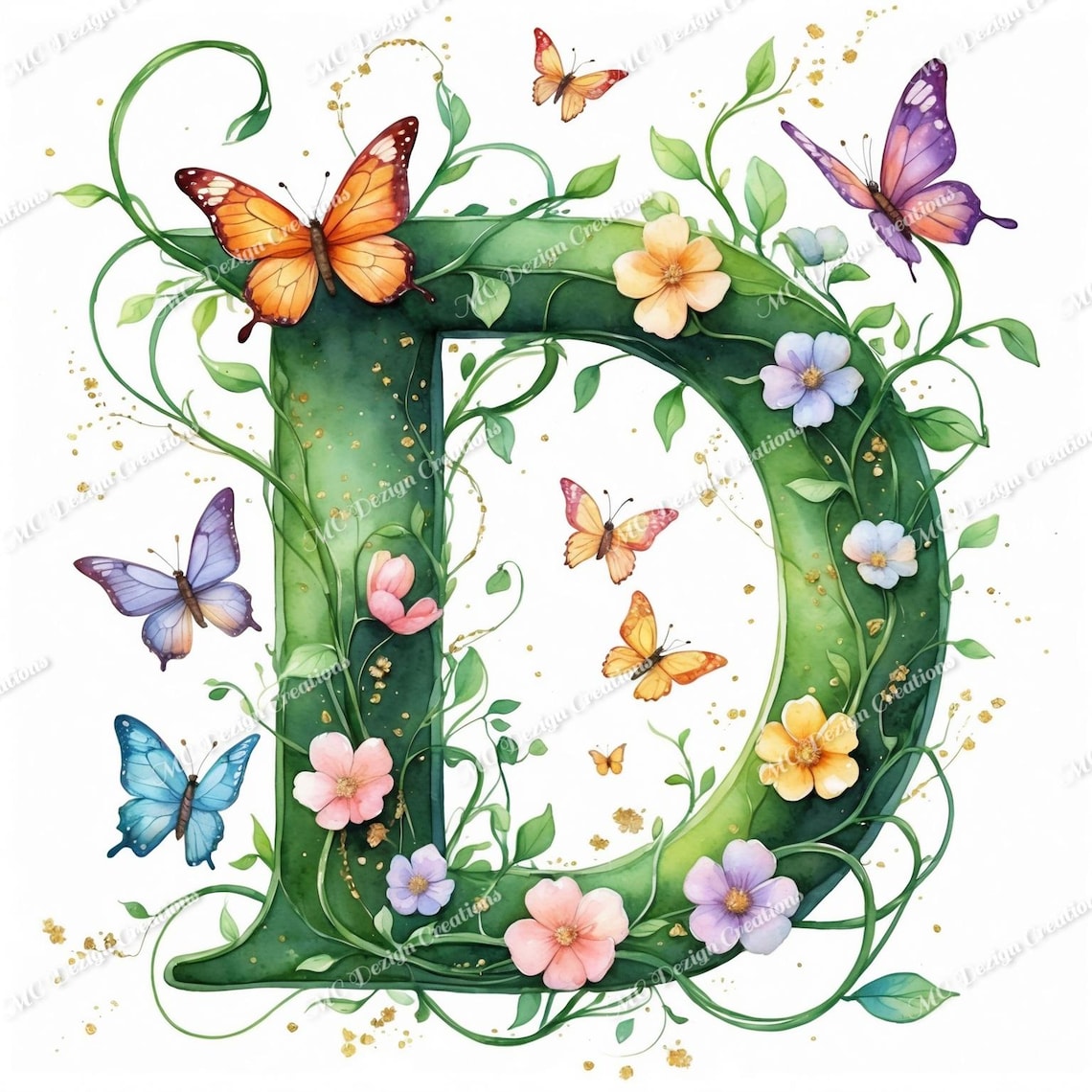 26 Alphabet Letter Clipart - Fancy Lettering, Decorative Alphabet ...